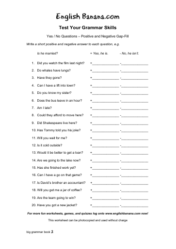 Positive And Negative Statements Worksheet